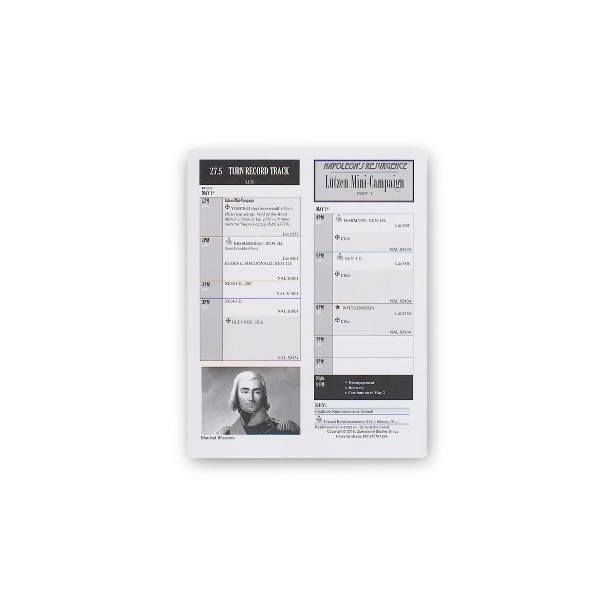 Player Aid Cards – Operational Studies Group