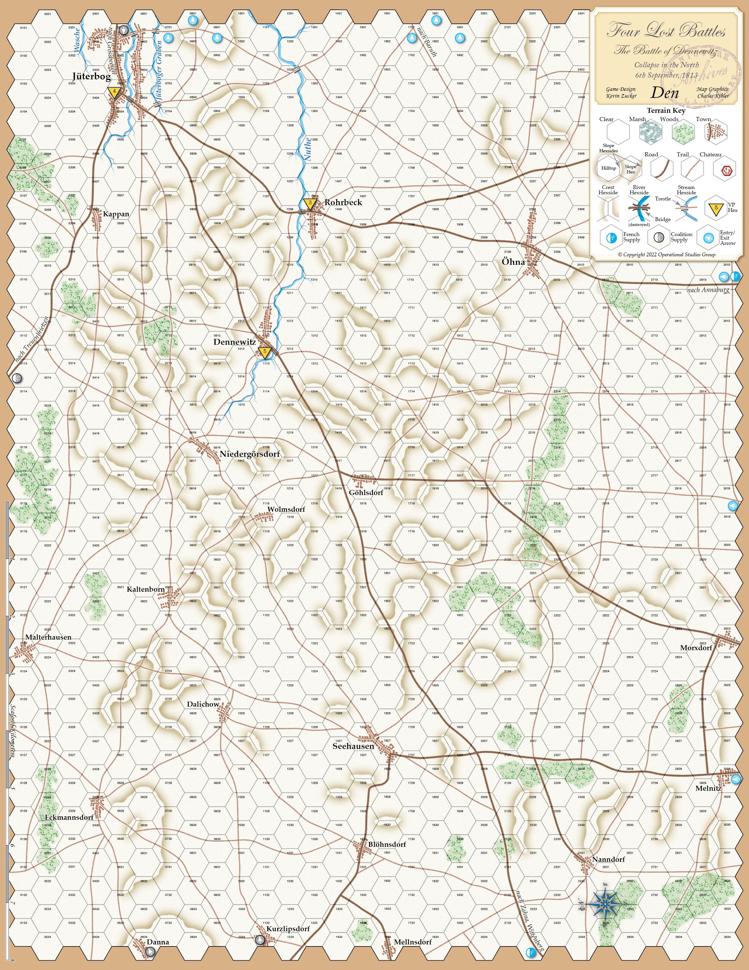 Four Lost Battles, Dennewitz Map – Operational Studies Group
