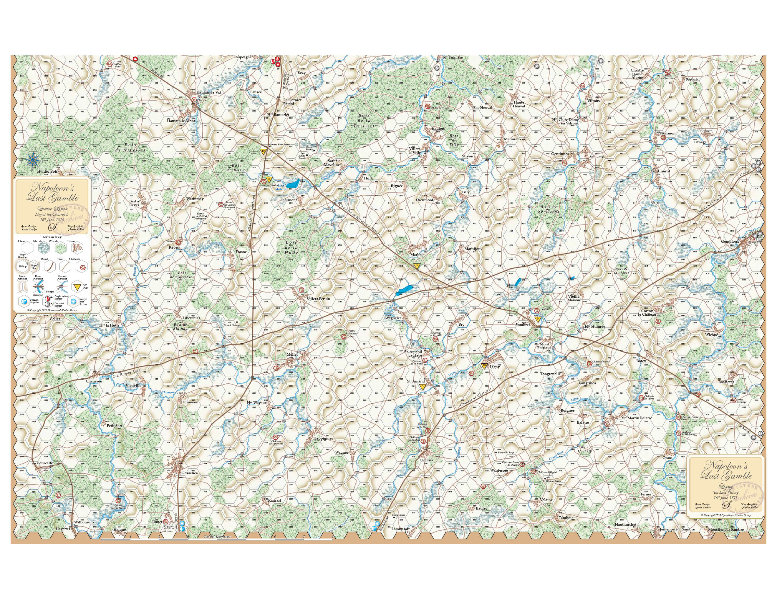 Napoleon's Last Gamble, Ligny-S Map – Operational Studies Group