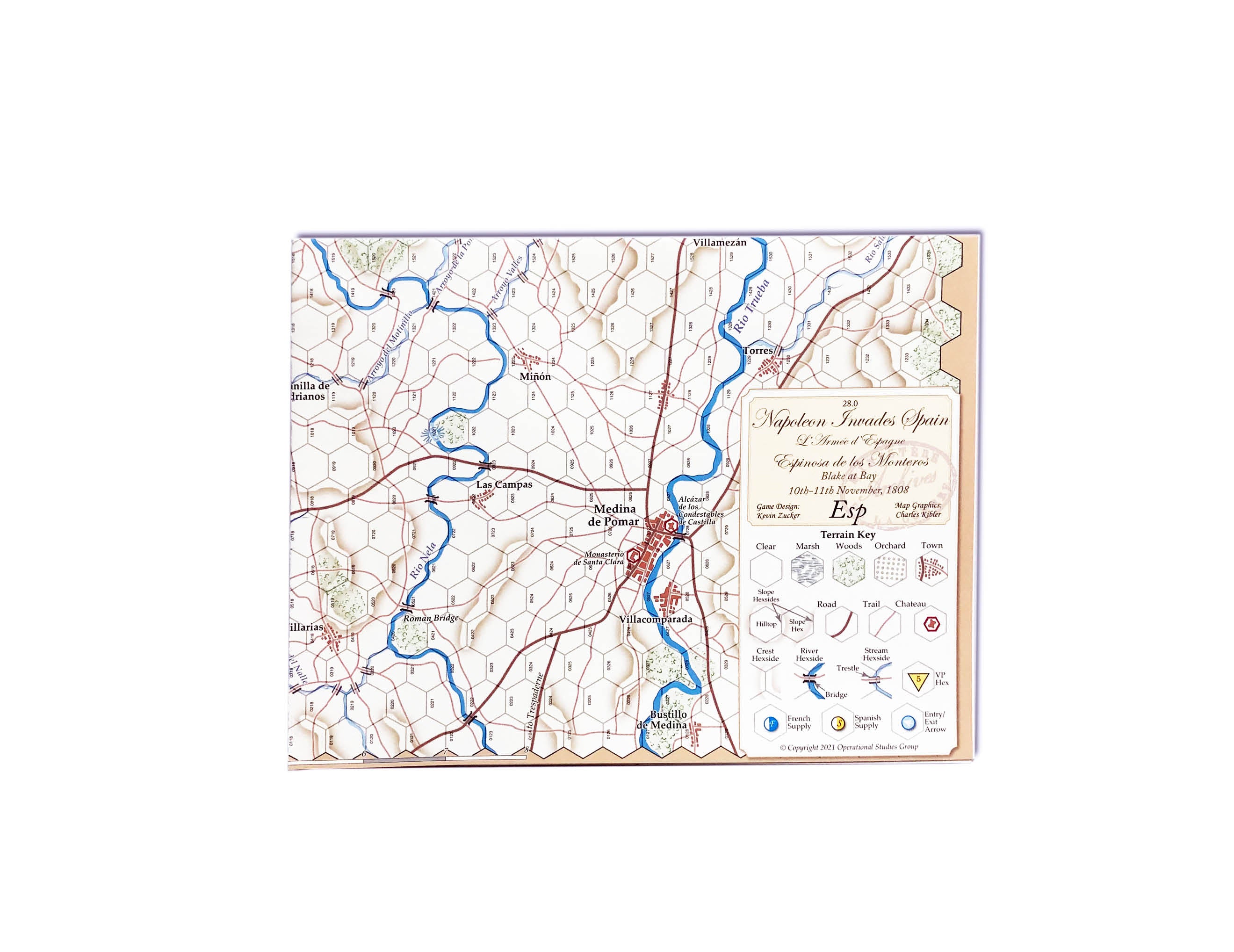 Napoleon Invades Spain, Espinosa Map – Operational Studies Group