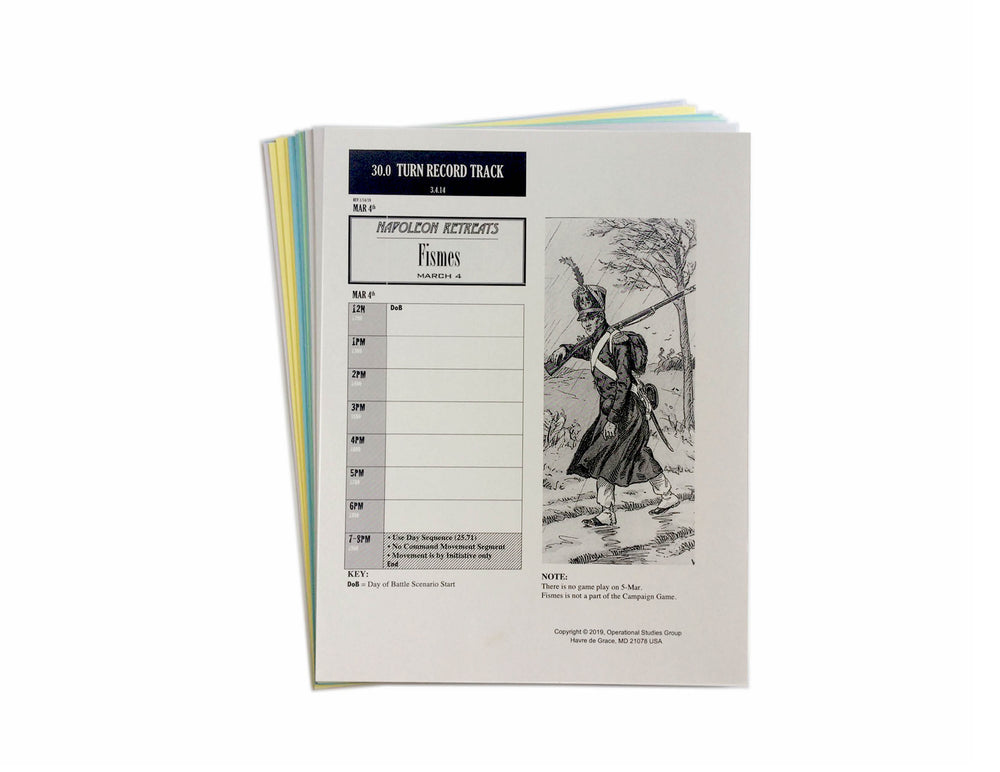 Napoleon Retreats, Player Aid Cards – Operational Studies Group