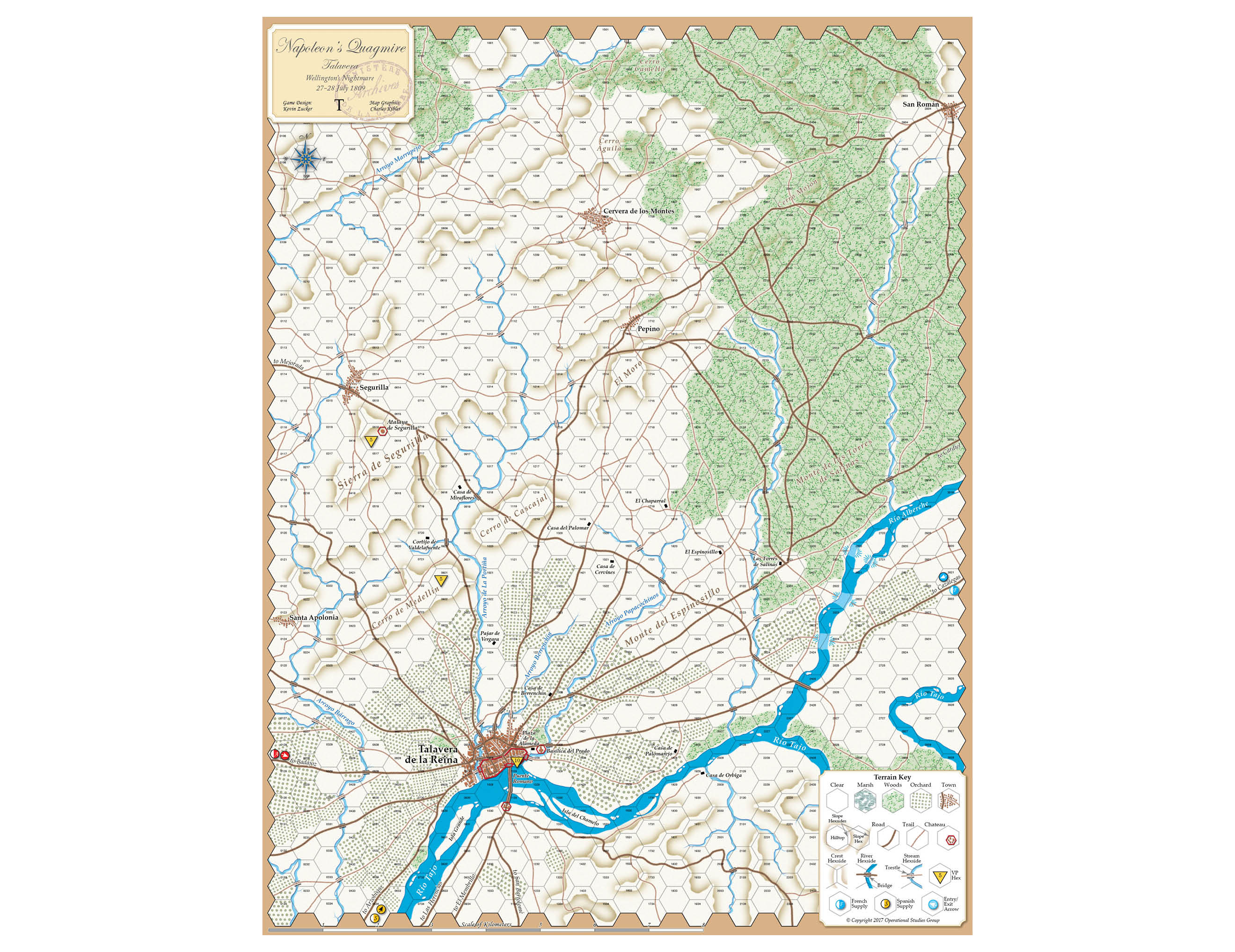 Napoleon's Quagmire, Map T – Operational Studies Group