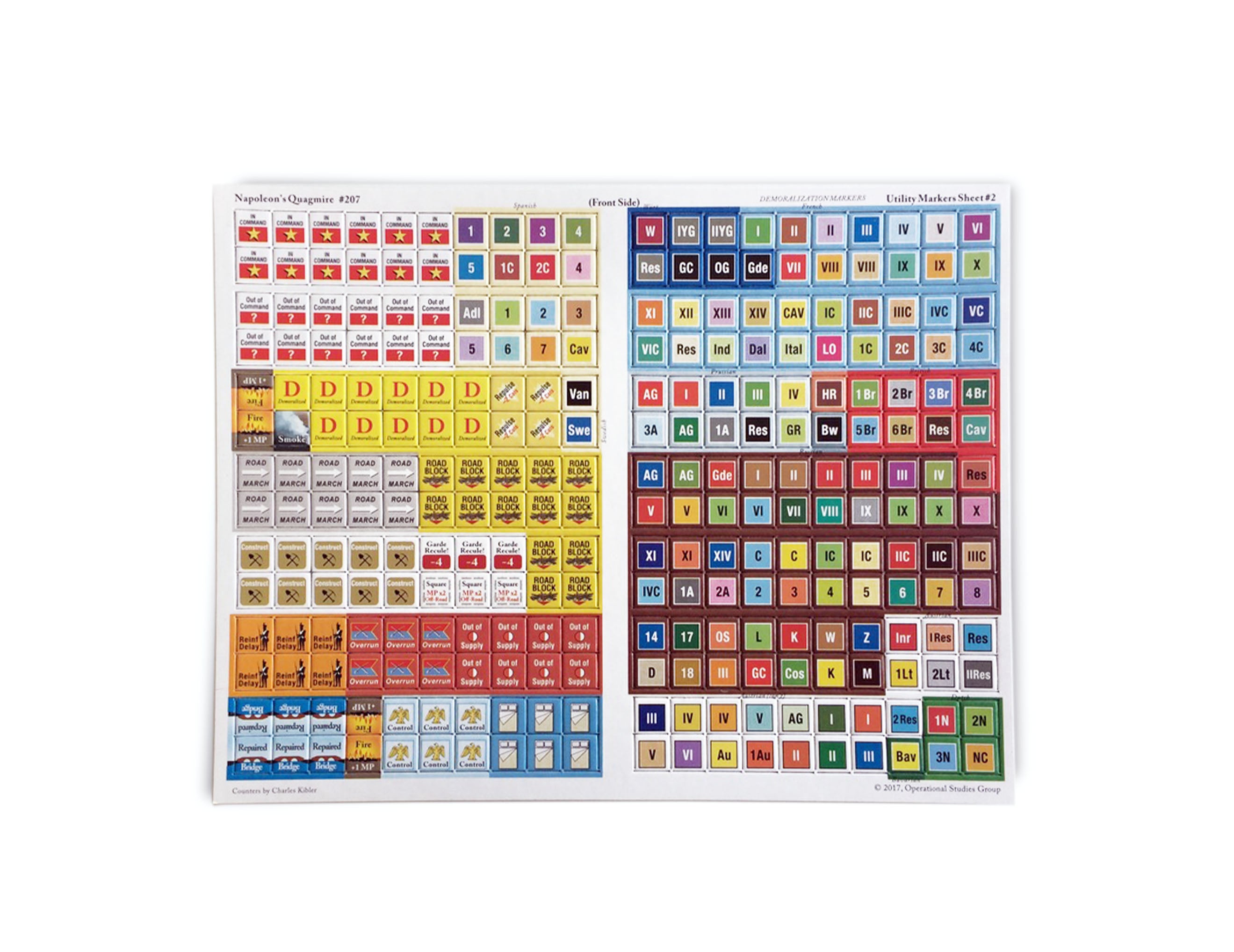 Napoleon's Quagmire, Utility Markers Counter Sheet – Operational ...