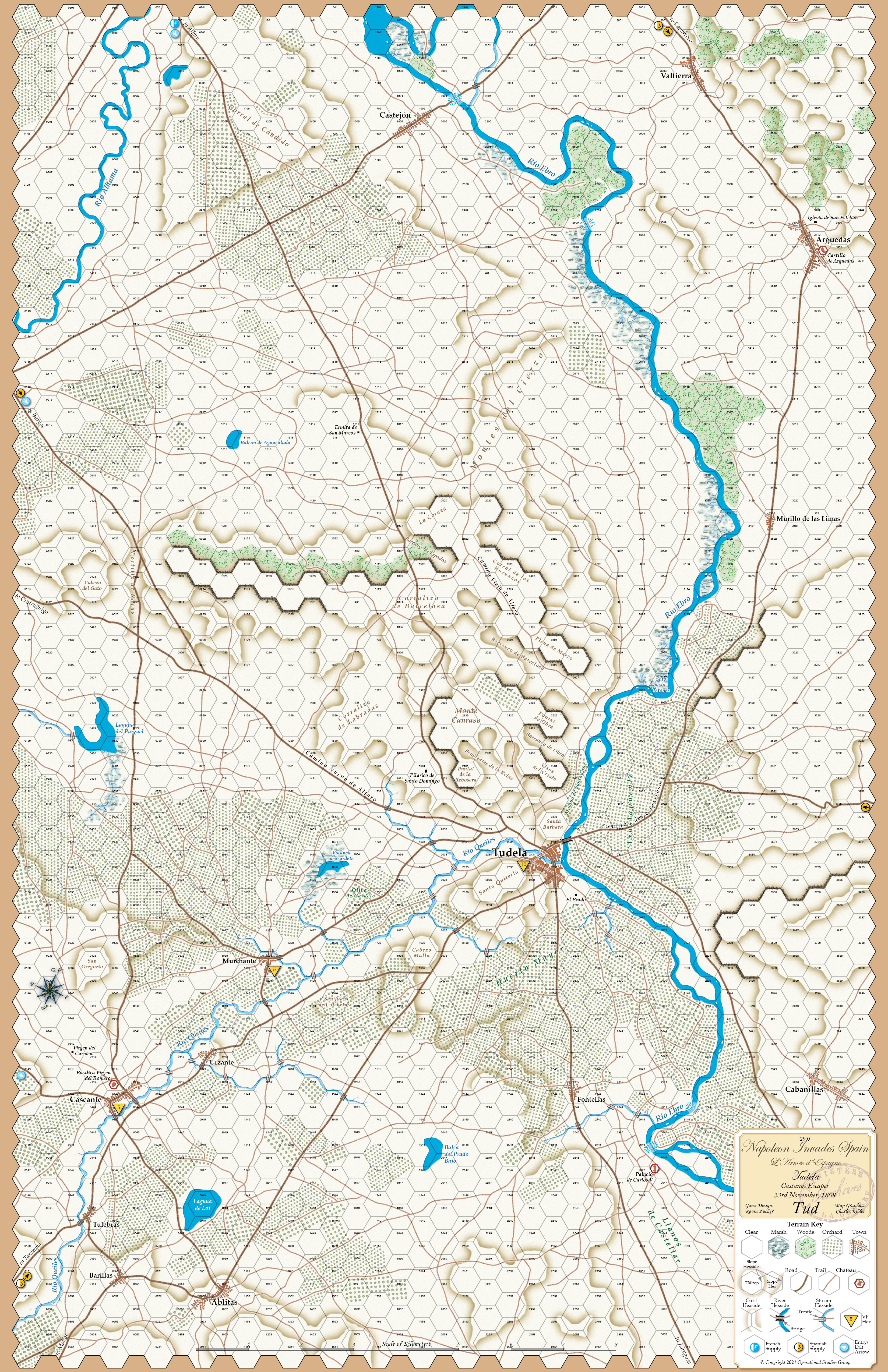 Napoleon Invades Spain, Tudela Map – Operational Studies Group